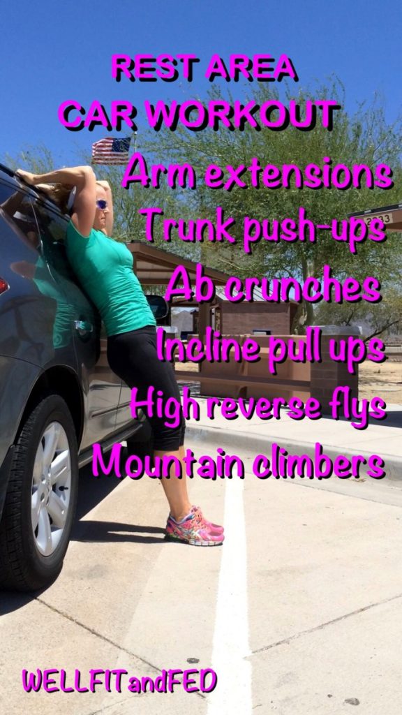 Rest Stop Workout Video Using Your Car! | WELLFITandFED | Dr. Heather ...