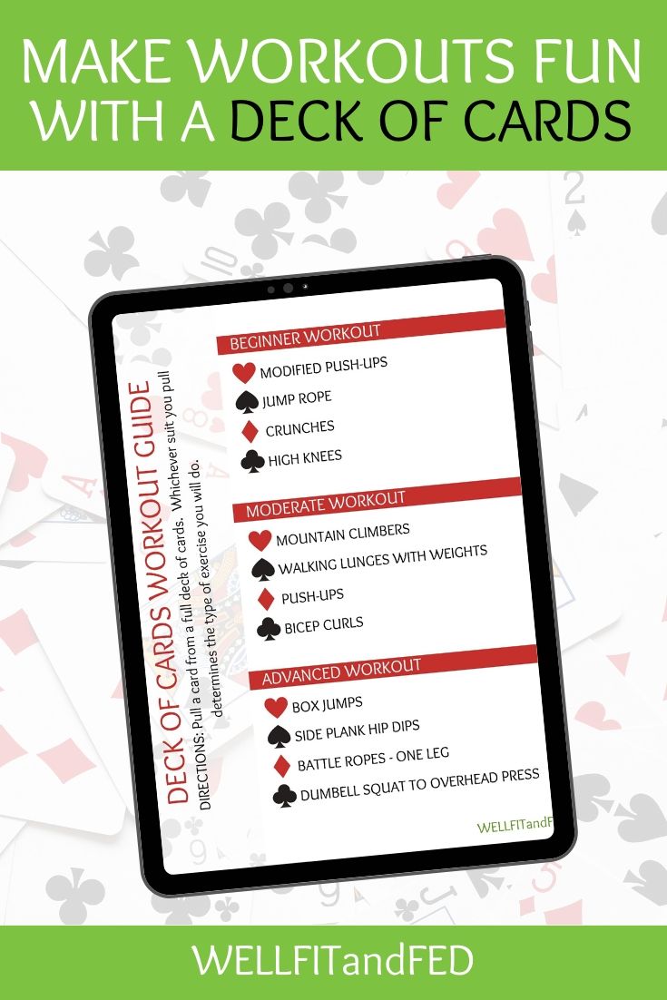 Workout Fun: Deck of Cards Workout | WELLFITandFED | Dr. Heather ...